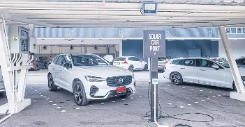 VOLVO UNVEILS SOLAR CARPORT CHARGING STATIONS - PressReader