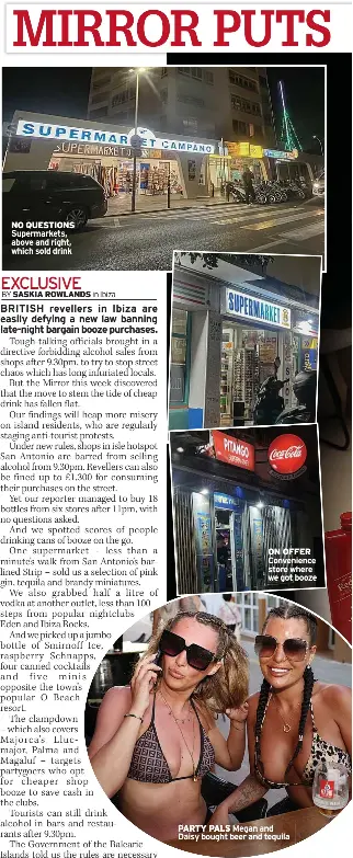 Ibiza bottles ‘booze ban’ - PressReader