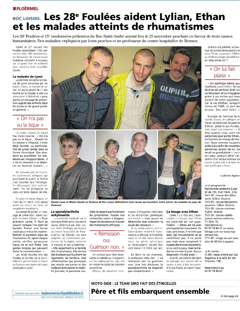 Les 28e Foulées aident Lylian, Ethan et les malades atteints de ...