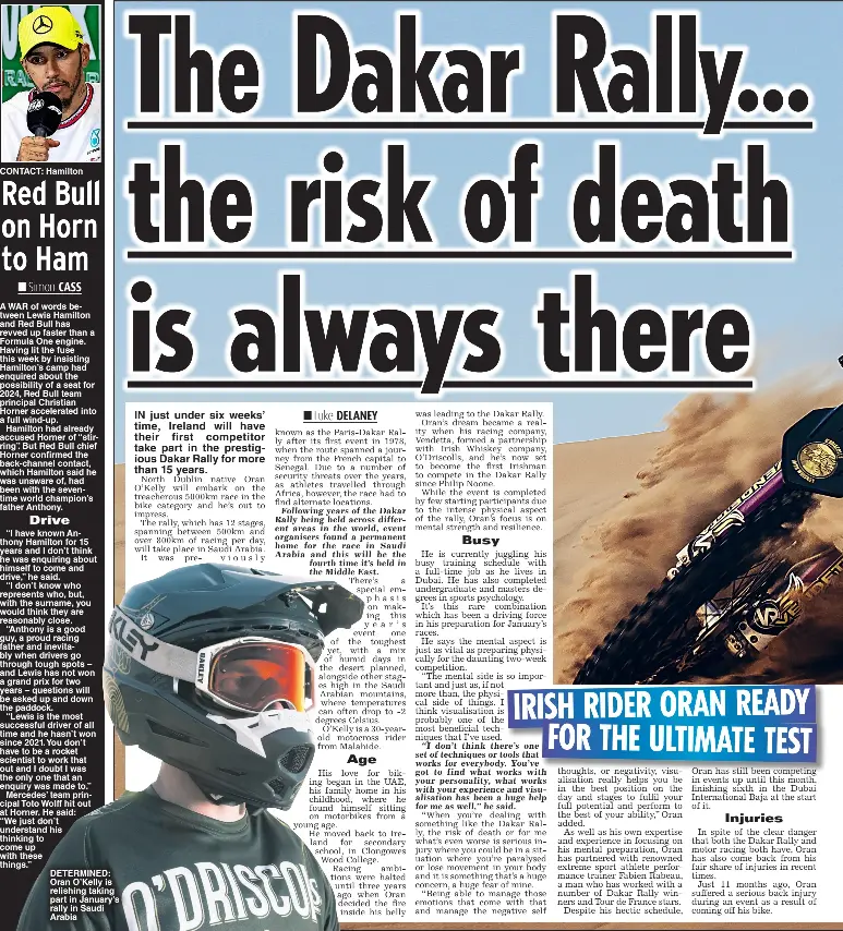 The Dakar Rally... the risk of death is always there - PressReader