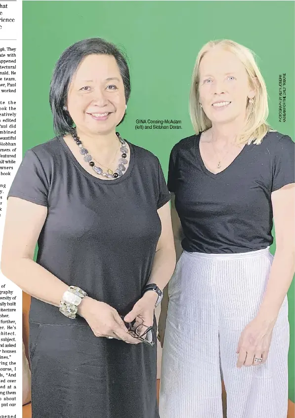 Gina Consing-McAdam, Siobhan Doran: Of kinship and friendship - PressReader