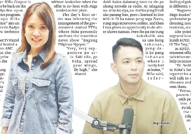 Niña Corpuz back on radio with Migs Bustos - PressReader