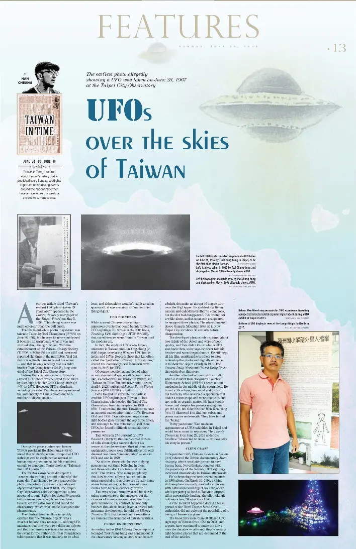 UFOs over the skies of Taiwan - PressReader