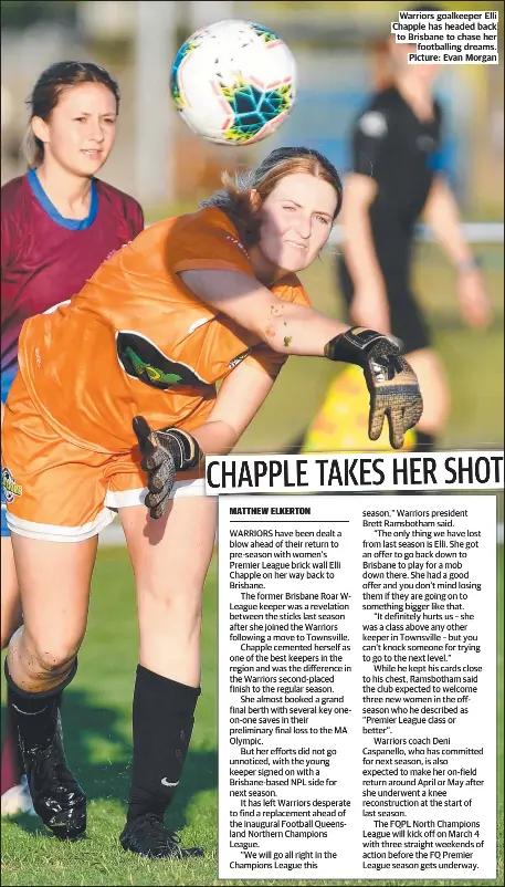 CHAPPLE TAKES HER SHOT - PressReader