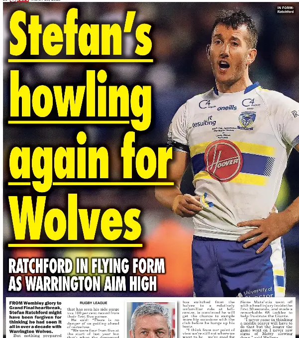 Stefan’s howling again for Wolves - PressReader