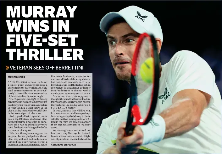 MURRAY WINS IN FIVE-SET THRILLER - PressReader