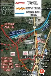 Winter activities on the MJ2KB section of the Knox & Kane Rail Trail ...