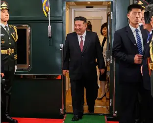 Kim Jong-un arrives for Beijing military parade on special armoured train - PressReader