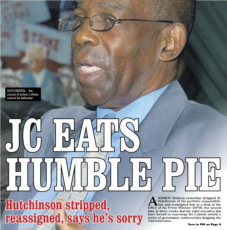JC EATS HUMBLE PIE - PressReader