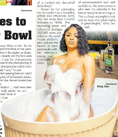 Kizzy Don turns heads on Rum-Bar calendar - PressReader