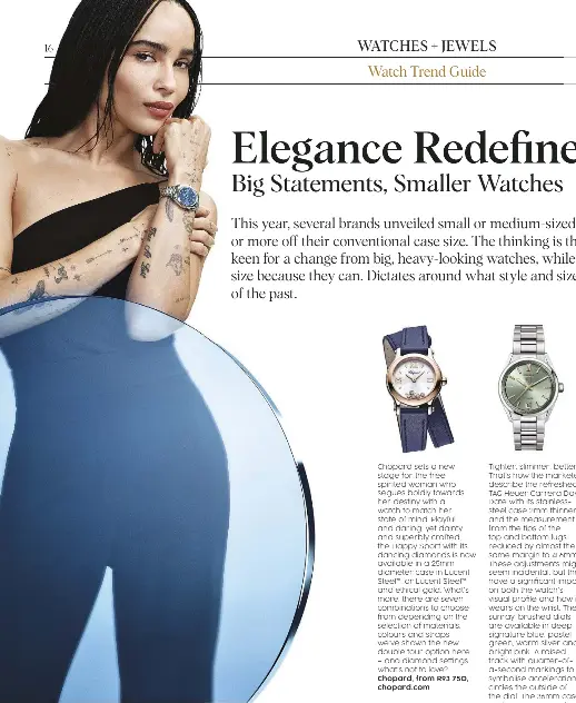Elegance Redefined: Big Statements, Smaller Watches - PressReader