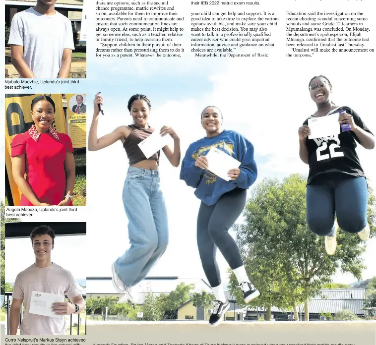 Class of 2022 receives its matric results this week - PressReader