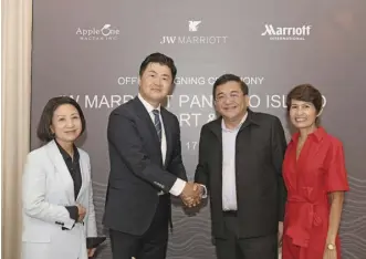 AppleOne inks deal with JW Marriott to build first 5-star hotel in Panglao - PressReader