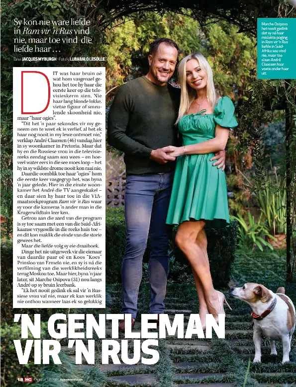 Rus vind toe wel SA liefde - PressReader