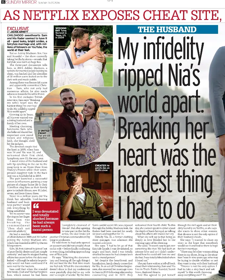 My infidelity ripped Nia’s world apart. Breaking her heart was the hardest thing I had to do ...