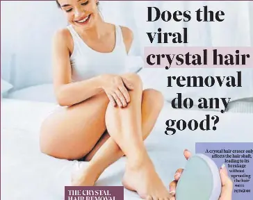 Does the viral crystal hair removal do any good? - PressReader