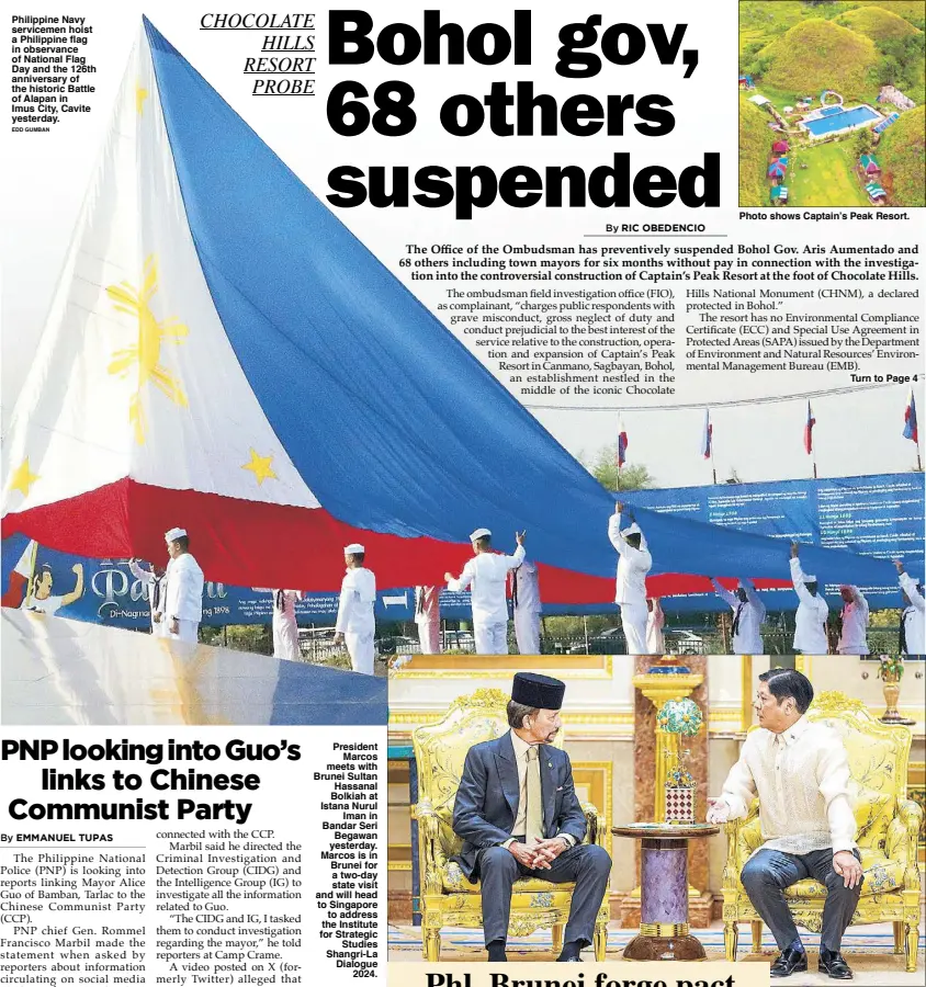 Bohol gov, 68 others suspended - PressReader