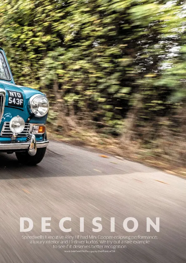 Executive Decision The Speedwell Executive could have bettered the Mini ...