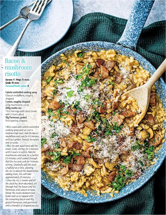 Bacon & mushroom risotto - PressReader