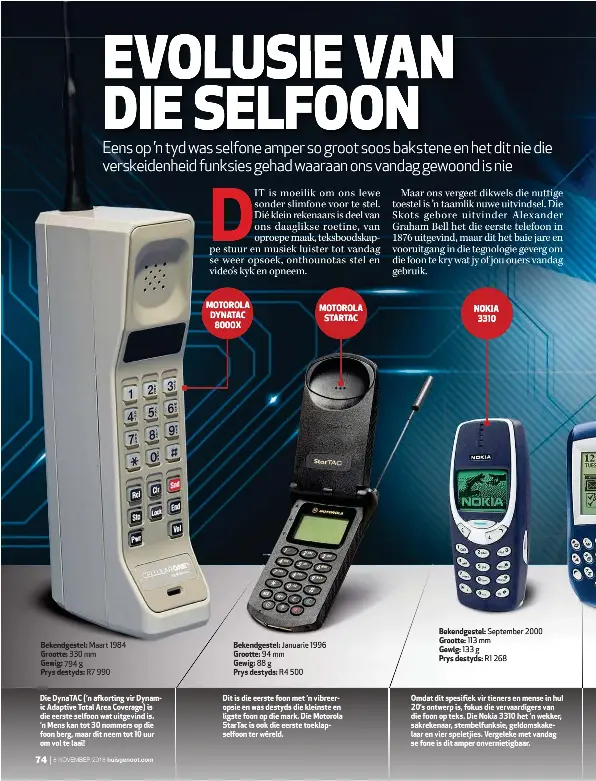 Evolusie van die selfoon - PressReader