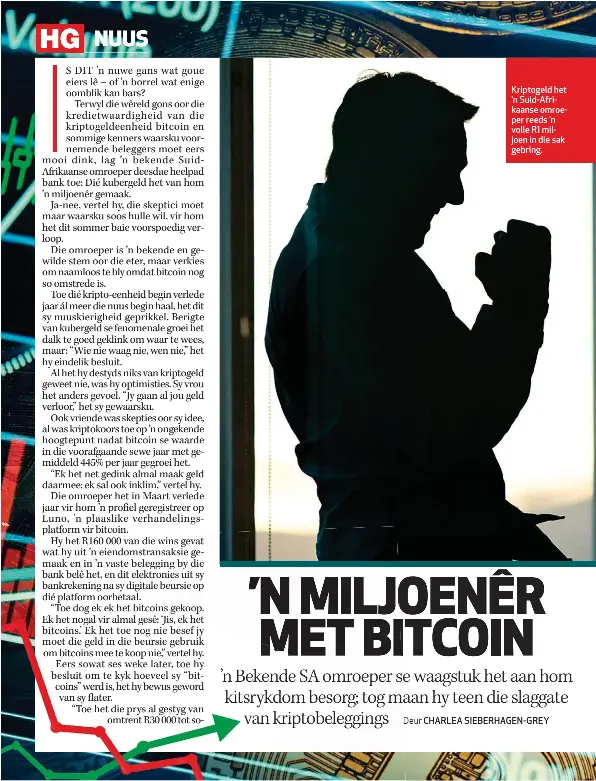 Omroeper ’n kitsmiljoe­nêr met bitcoins - PressReader