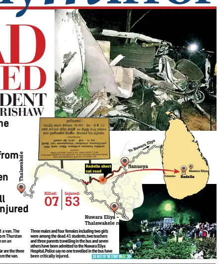 7 DEAD 53 INJURED IN RADELLA ACCIDENT INVOLVING BUS, VAN AND TRISHAW - PressReader