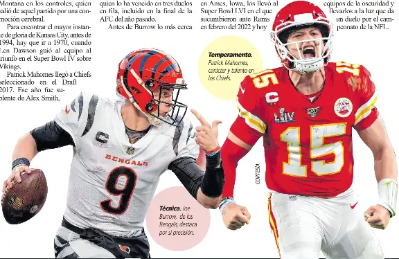 Mahomes y Burrow, LOS ILUMINADOS - PressReader
