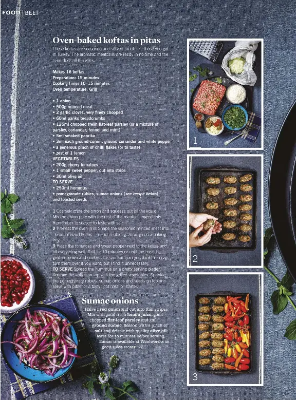 Oven-baked koftas in pitas - PressReader