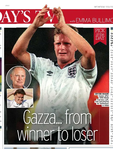 Gazza... from winner to loser - PressReader