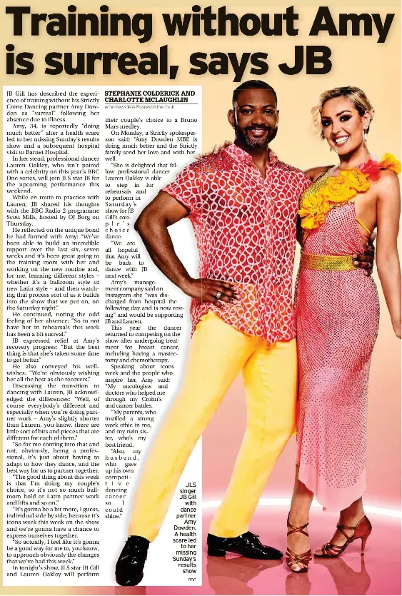 Training without Amy is surreal, says JB - PressReader