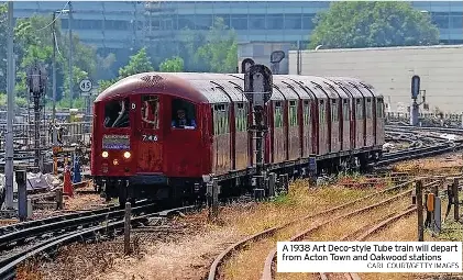 Vintage Undergroun­d train gets back on track for special journey ...