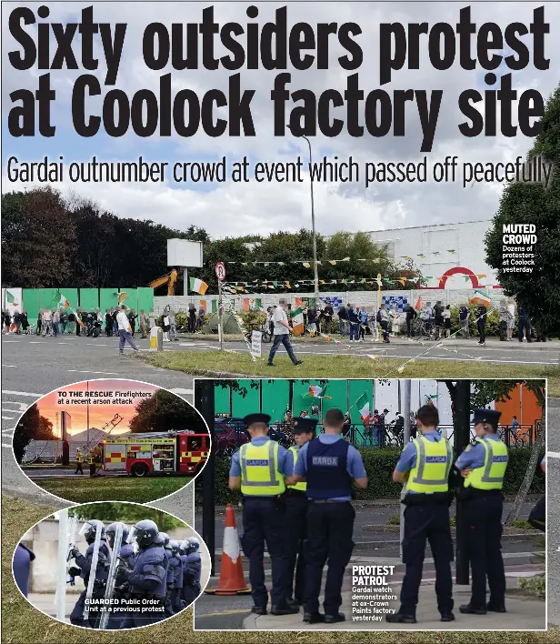 Sixty outsiders protest at Coolock factory site - PressReader