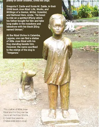 JOSE RIZAL AND HIS DOG - PressReader