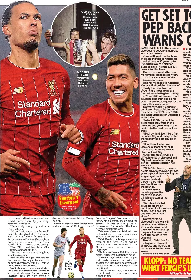 GET SET TO KOP PEP BACKLASH WARNS CARRA - PressReader