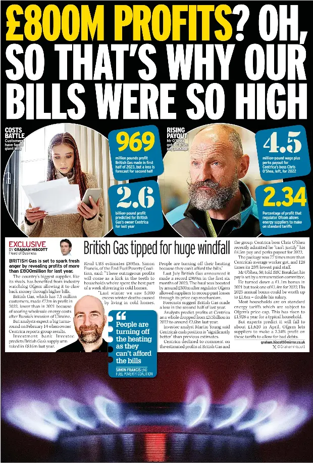 £800M PROFITS? OH, SO THAT’S WHY OUR BILLS WERE SO HIGH - PressReader