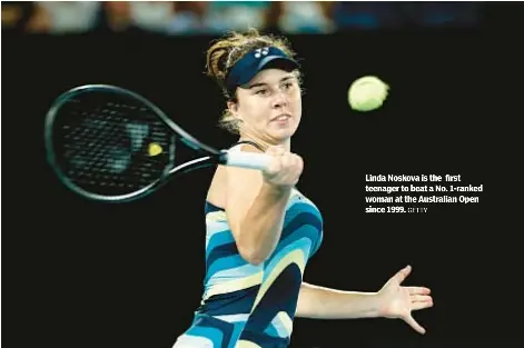 Noskova upsets No. 1 Swiatek at Australian Open - PressReader