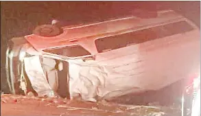 Uantum overturns with 13 judicial officers, 3 admitted - PressReader