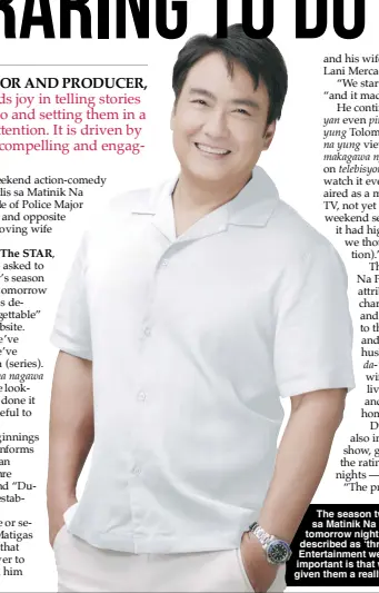 Bong Revilla recovering well and raring to do action again - PressReader