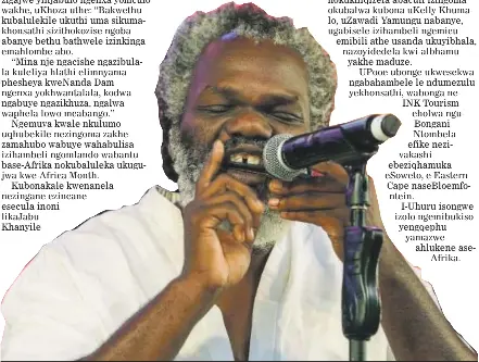 UMBUSO KHOZA UDALULE IMFIHLO ‘NGOKUFUNA UKUZIBULAL­A’ - PressReader