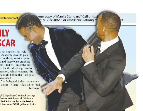 DRAMA ON DEAF FAMILY ‘CODA’ WINS TOP OSCAR - PressReader