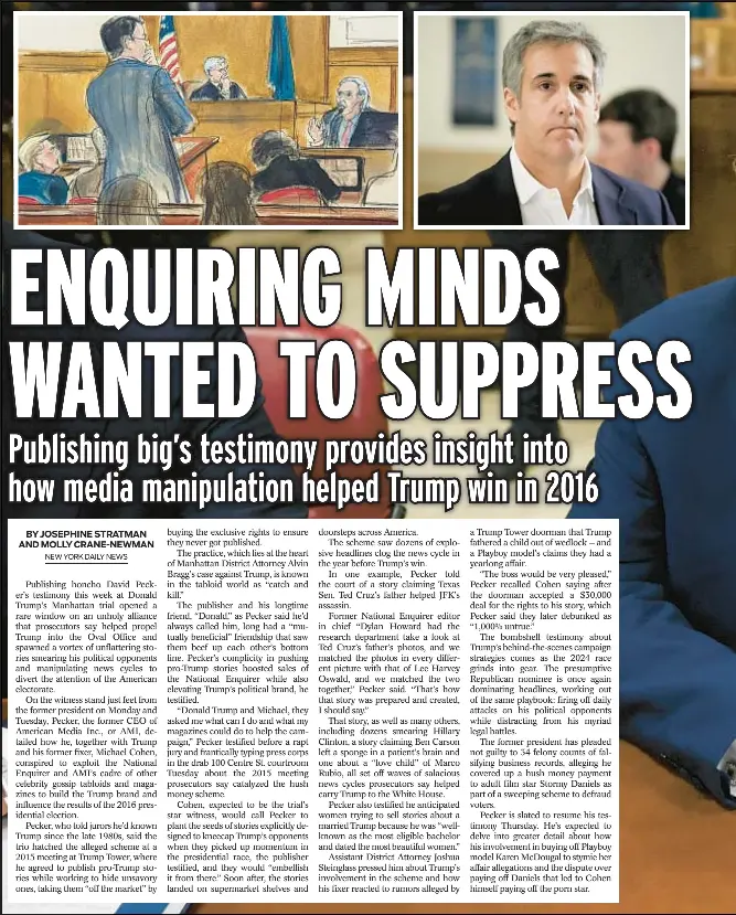 ENQUIRING MINDS WANTED TO SUPPRESS - PressReader