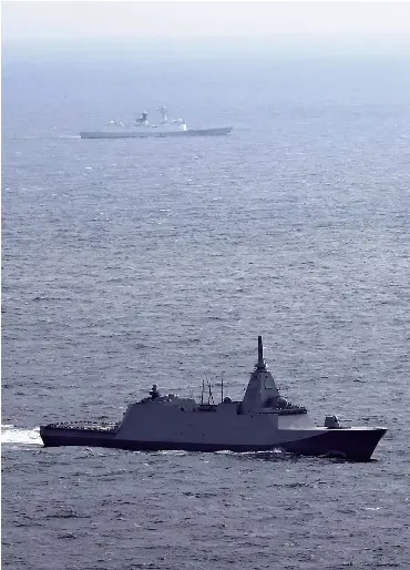 China deploys multiple warships near self-claimed ADIZ borders ...