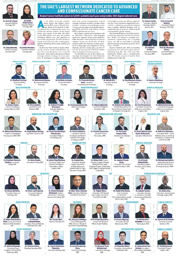 THE UAE’S LARGEST NETWORK DEDICATED TO ADVANCED AND COMPASSION­ATE CANCER CARE - PressReader