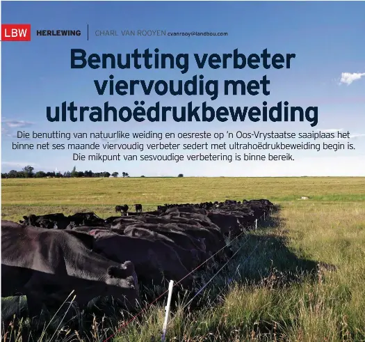 Benutting verbeter viervoudig met ultra hoë druk beweiding - PressReader