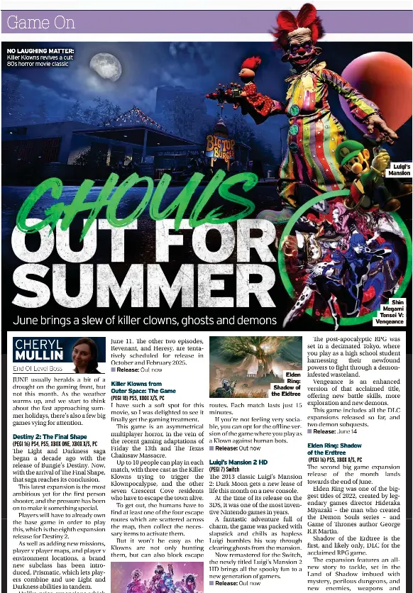 GHOUS OUT FOR SUMMER - PressReader