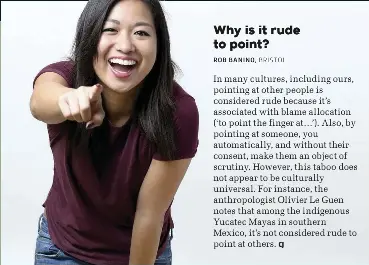 Why is it rude to point? - PressReader