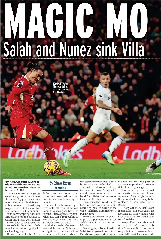 MAGIC MO Salah and Nunez sink Villa DAZZLES - PressReader