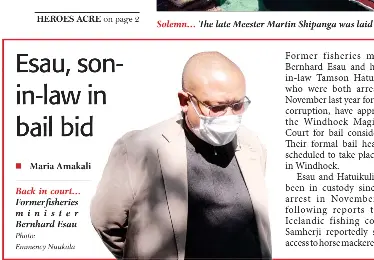 Esau, sonin-law in bail bid - PressReader