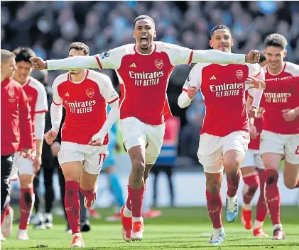 Se viene un final de película entre Arsenal y el City en la Premier - PressReader