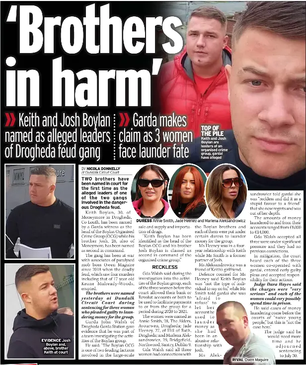 ‘Brothers in harm’ »»Keith and Josh Boylan named as alleged leaders of ...